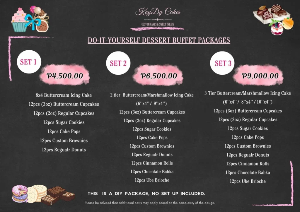 DIY Dessert Buffet Packages | Kaydycakes.com