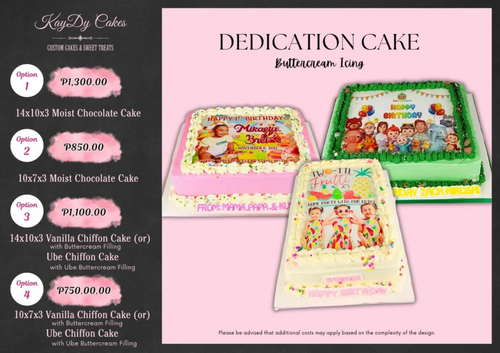 Dedication Cakes | Kaydycakes.com